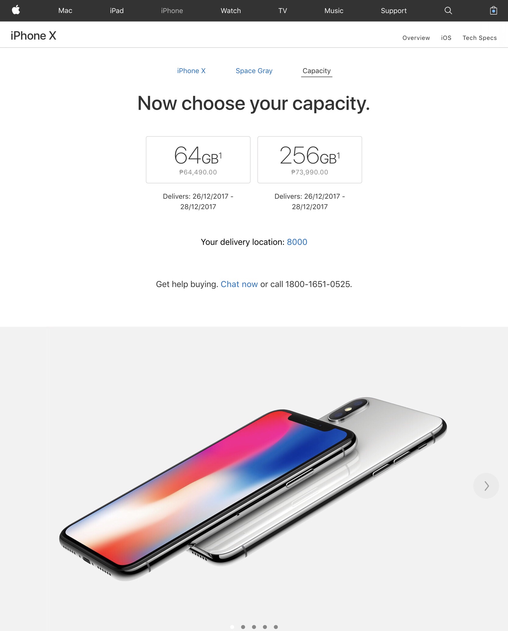 iPhone X now available at the Philippine online Apple Store – Hurricane ...